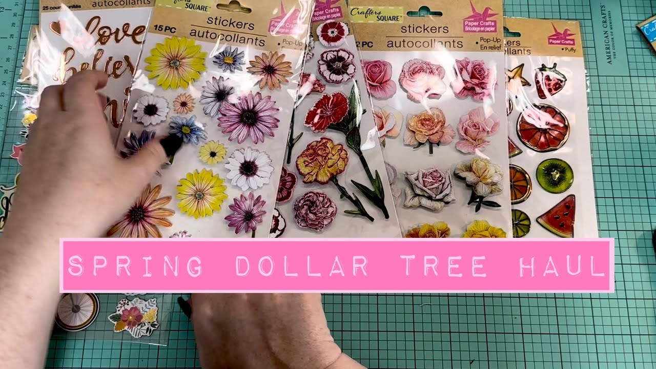 Spring Dollar Tree Craft Haul - YouTube