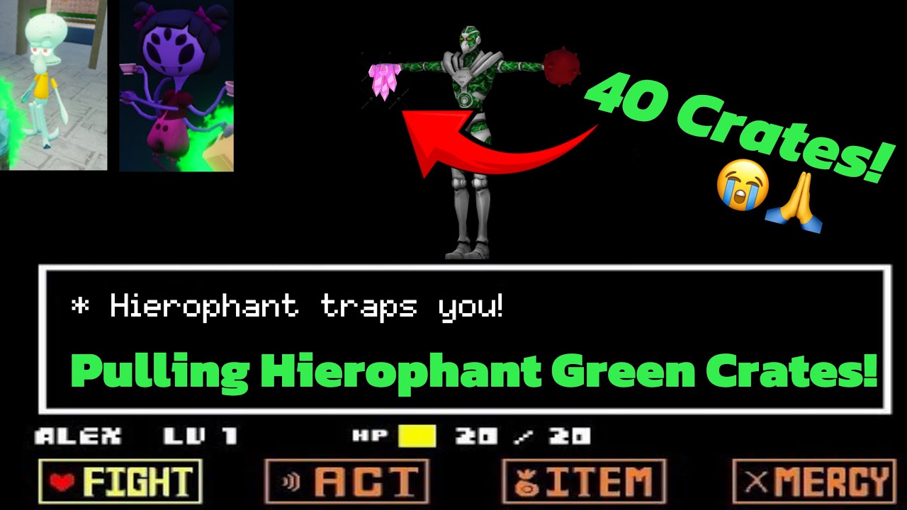 [YBA] Opening 40 Hierophant Green Crates PULLING NEW SECRET SKINS ...