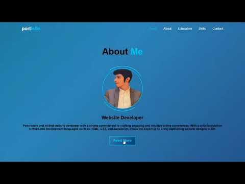 Portfolio (Web Development) by Muhammad Muntazir Mahdi - YouTube