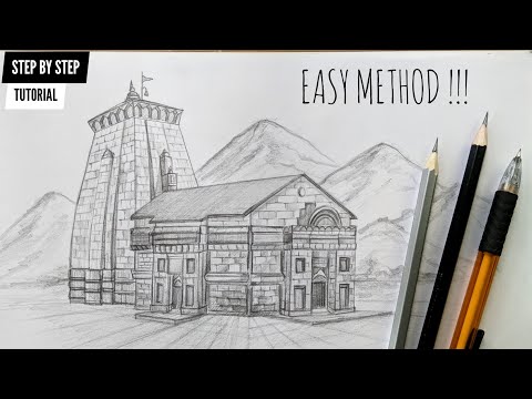 How To Draw Kedarnath Temple Step By Step Drawing Tutorial (Part 2 ...