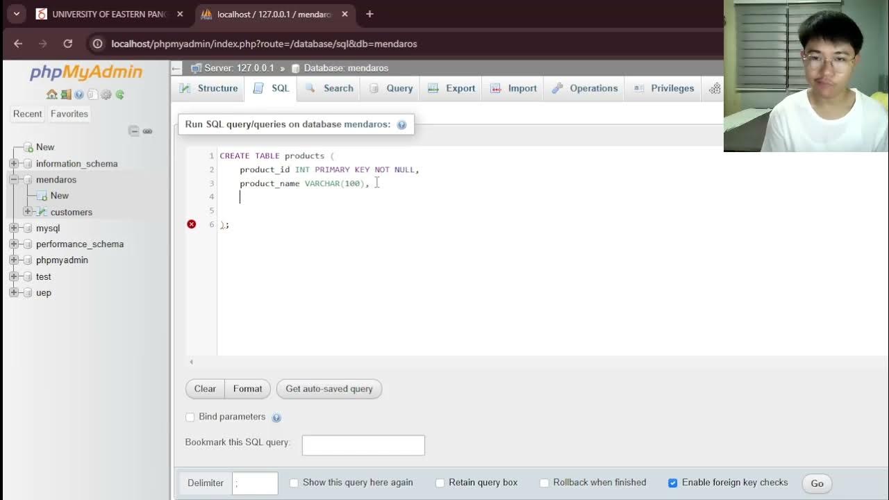 CREATING DATABASE USING XAMMP | FEB 17, 2025 - YouTube