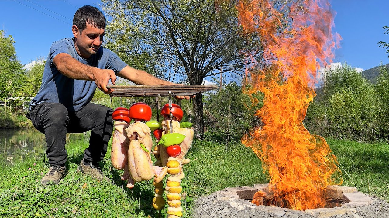 BUILDING UNDERGROUND TANDOORI! FRUIT JAM | JUICY DUCKS AND CHICKEN ...