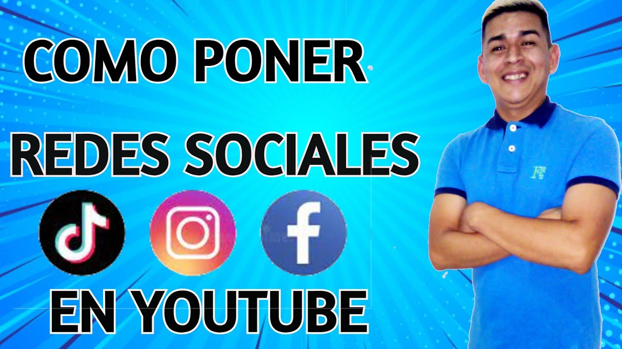 Como poner tus Redes Sociales en tu Canal de Youtube 2021/ trucos con ...