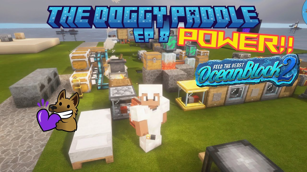 Finally Got Power with OriTech! | OceanBlock 2 | Ep. 8 - The Doggy Paddle - YouTube