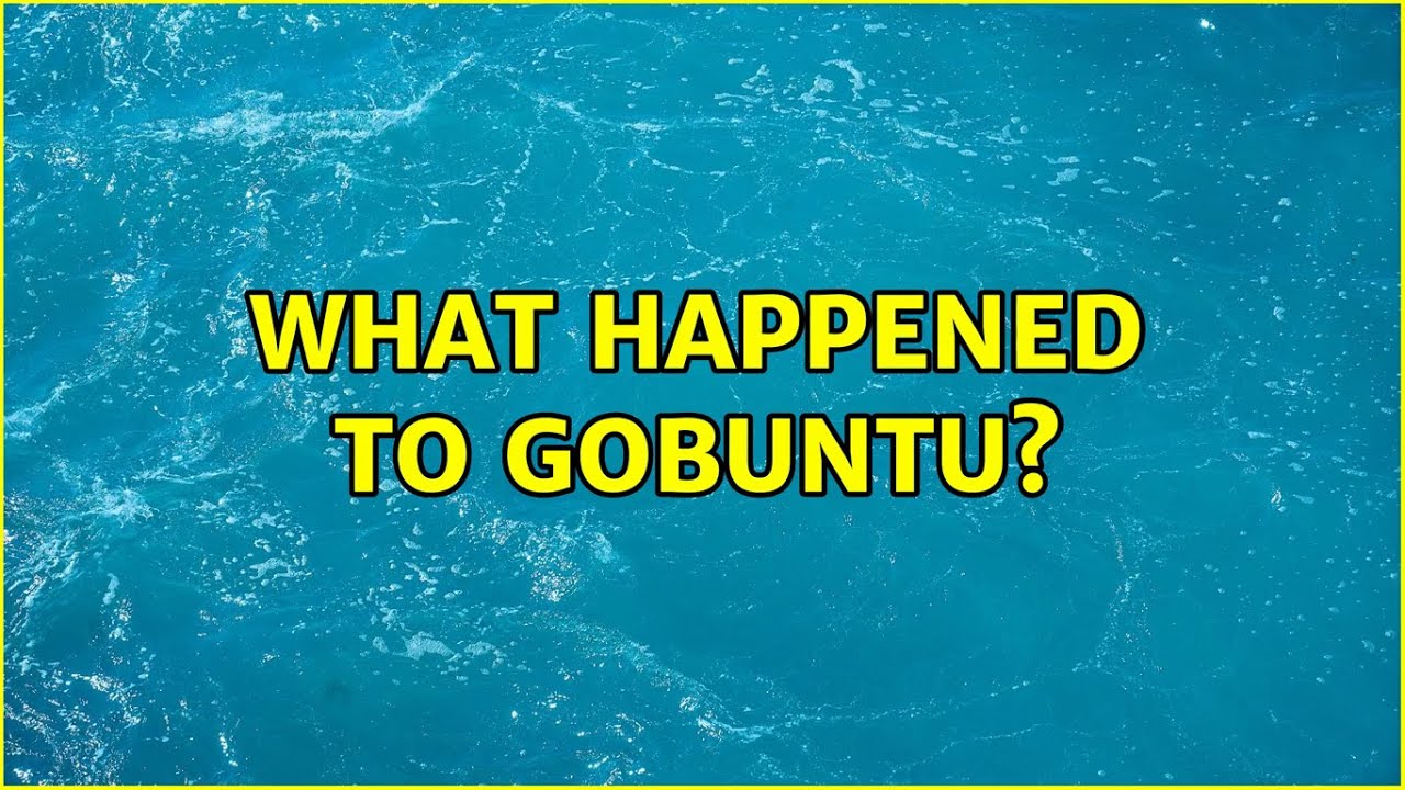 Ubuntu: What happened to Gobuntu? - YouTube