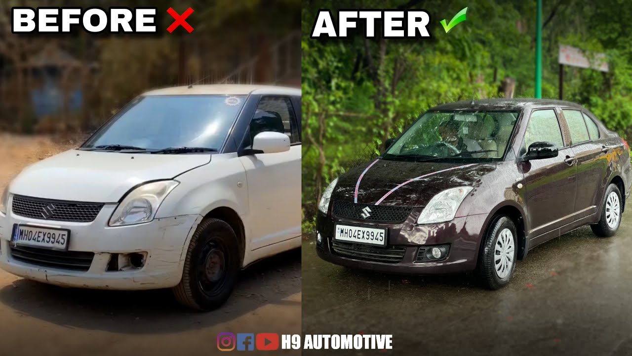 Old SWIFT, 12 sal purani Swift Pe Kiya Restoration | Swift Paint Job ...