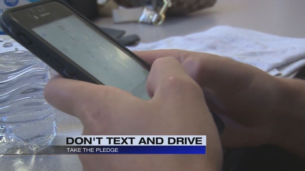 TAKE THE PLEDGE: Students say no to texting and driving - YouTube