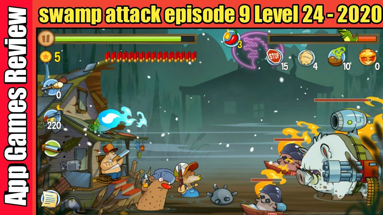 Swamp Attack Episode 9 Level 24 Boss 2020 by App Games Review - YouTube