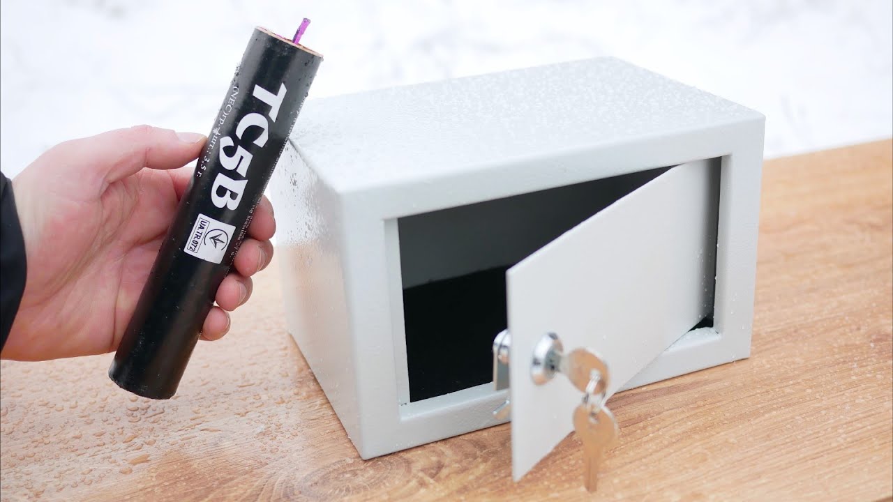 Experiment: Safe vs XXL Firecracker - YouTube