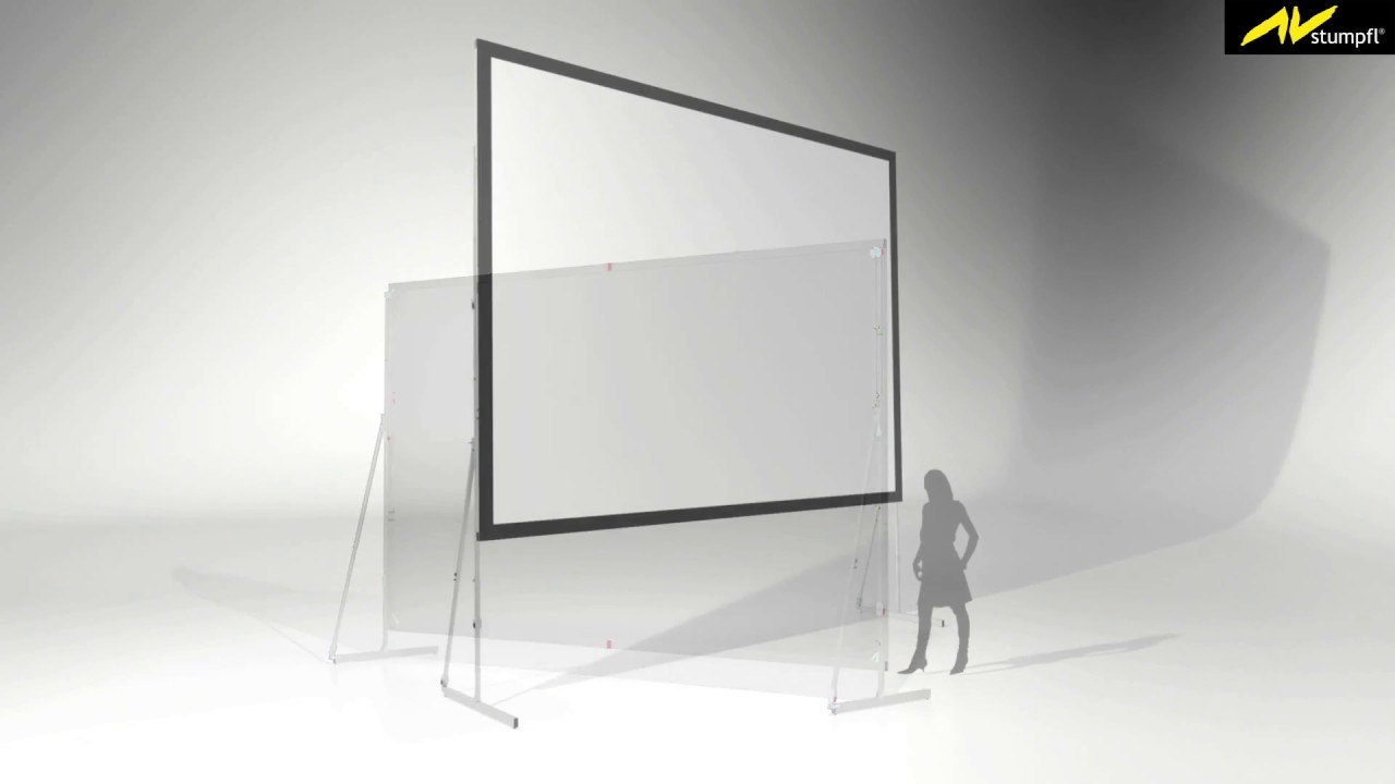 AV Stumpfl MONOBLOX 64 - die einzigartige, mobile Rahmenleinwand - YouTube