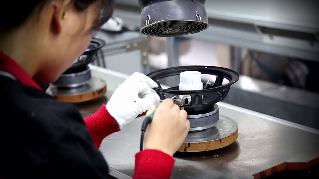 China Future Sound Speaker Automatic production line - YouTube