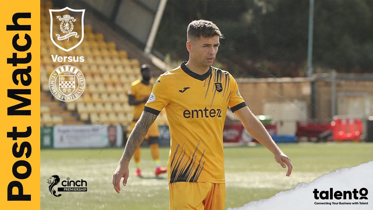 Jamie Brandon after Livingston's draw with St Mirren - YouTube