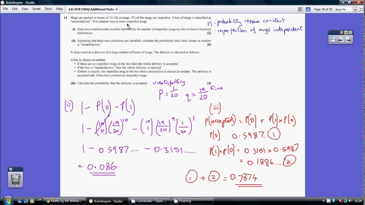 14) OCR FSMQ Additional Maths - 6 June 2014 Q14 - YouTube