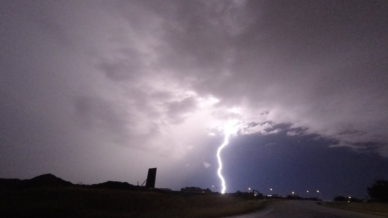 Lightning tour west of Red Deer July 21, 2015 - YouTube