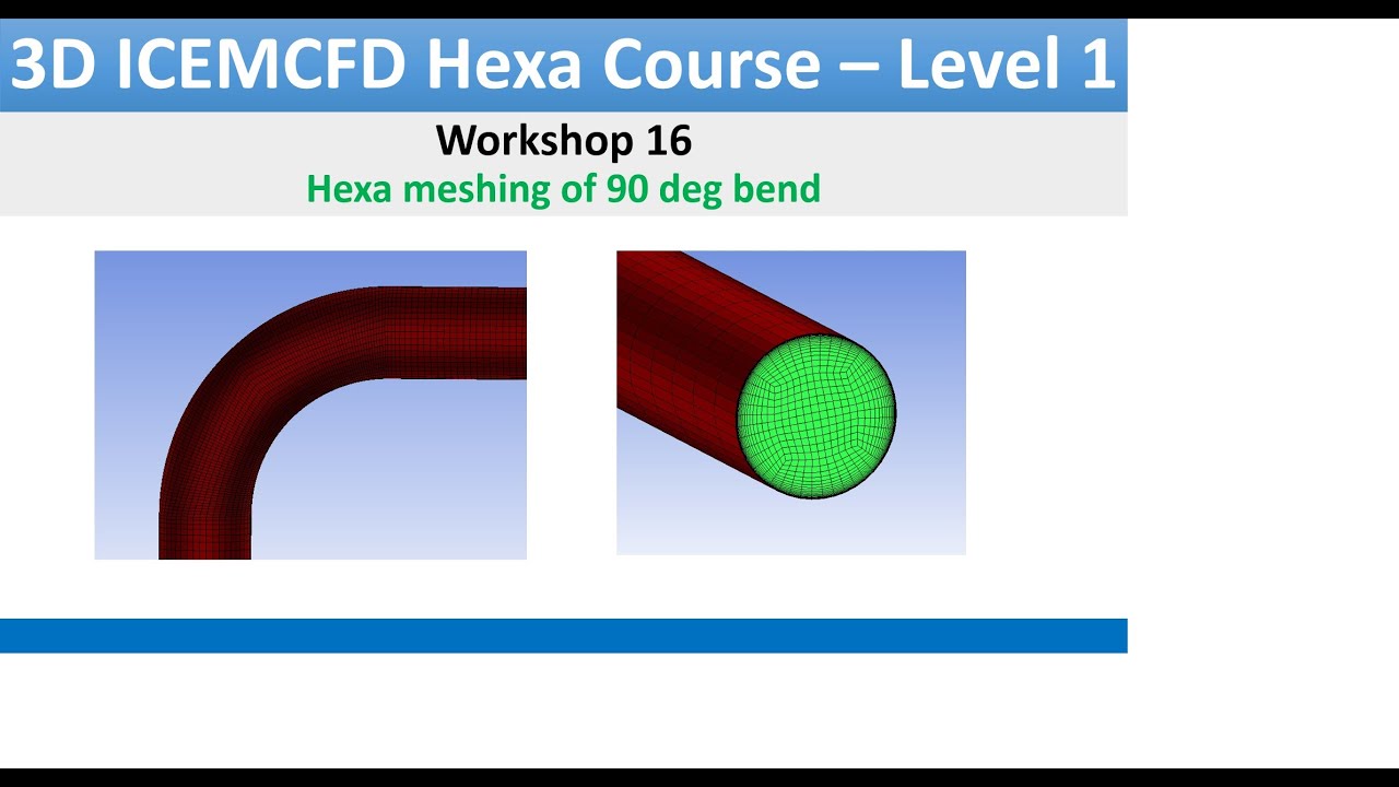 90 deg high quality hexa meshing in ICEMCFD 2020 R2 - YouTube