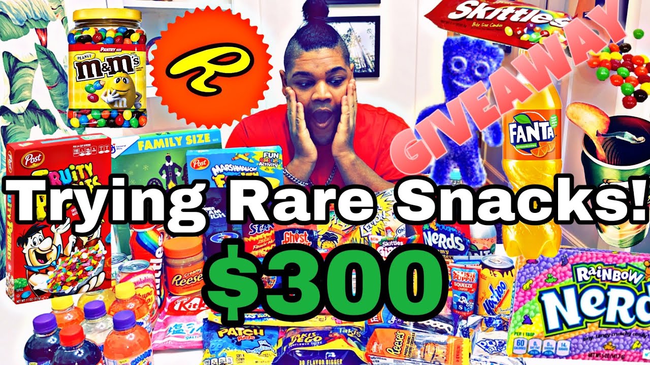 TRYING RARE SNACKS AND EXOTIC MUNCHIES! #GIVEAWAY I SPENT $300! PT 1 ...