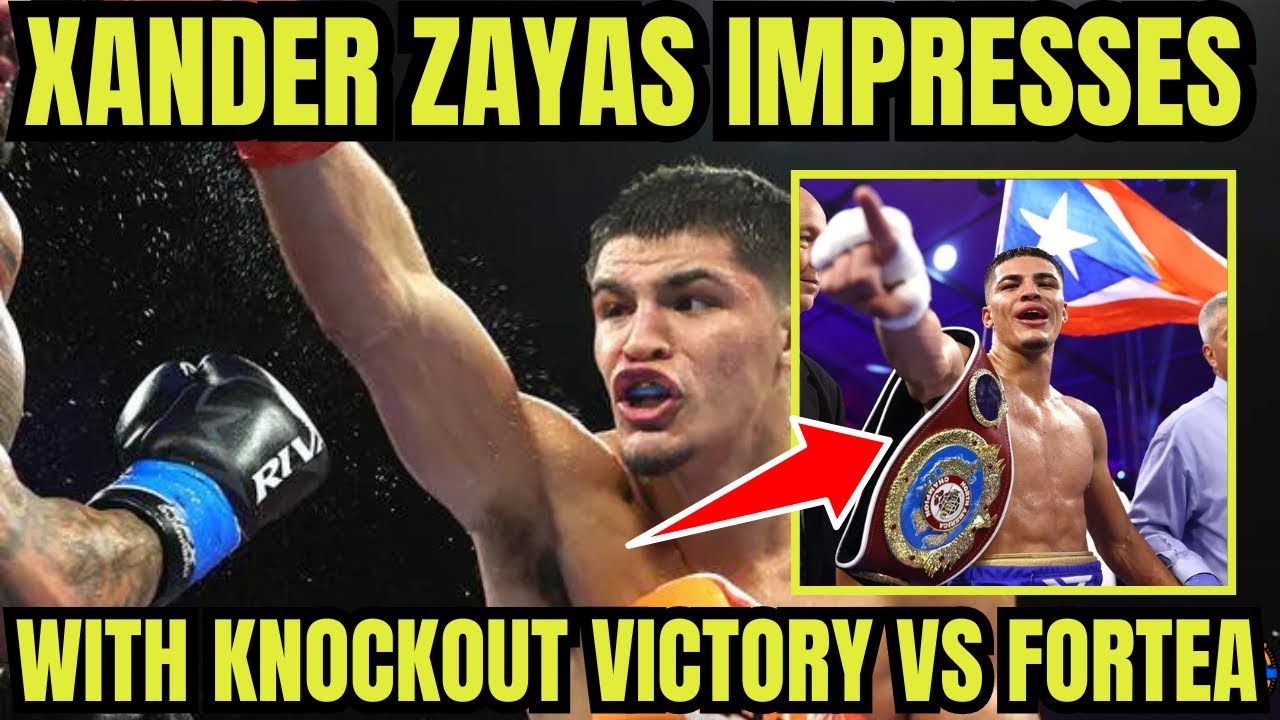 Xander Zayas BREAKS DOWN Jorge Fortea To Win By KO #boxing #sports # ...