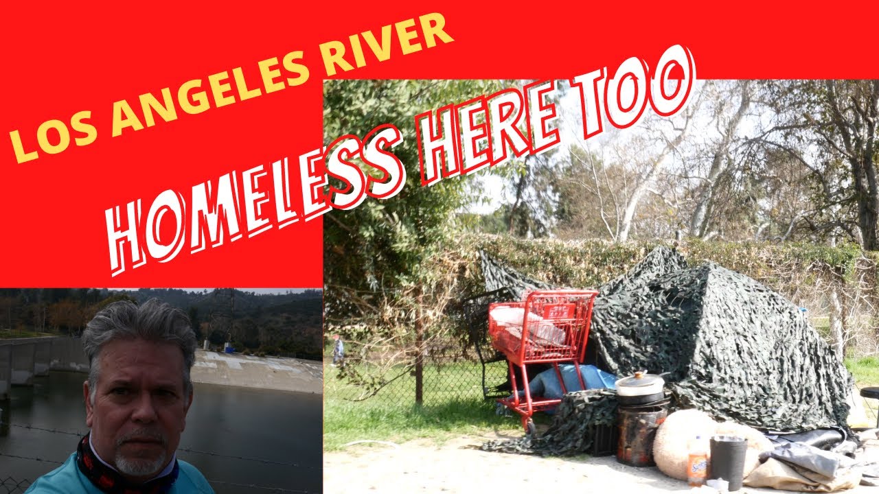 More Homeless Along Los Angeles River Bike Trail - YouTube