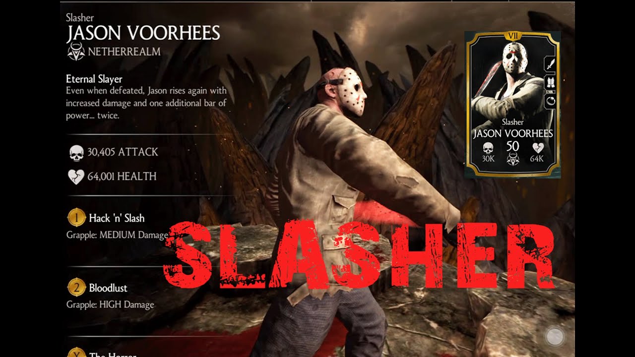 Update 1.5 Slasher JASON VOORHEES All special attacks MKX Android/IOS ...
