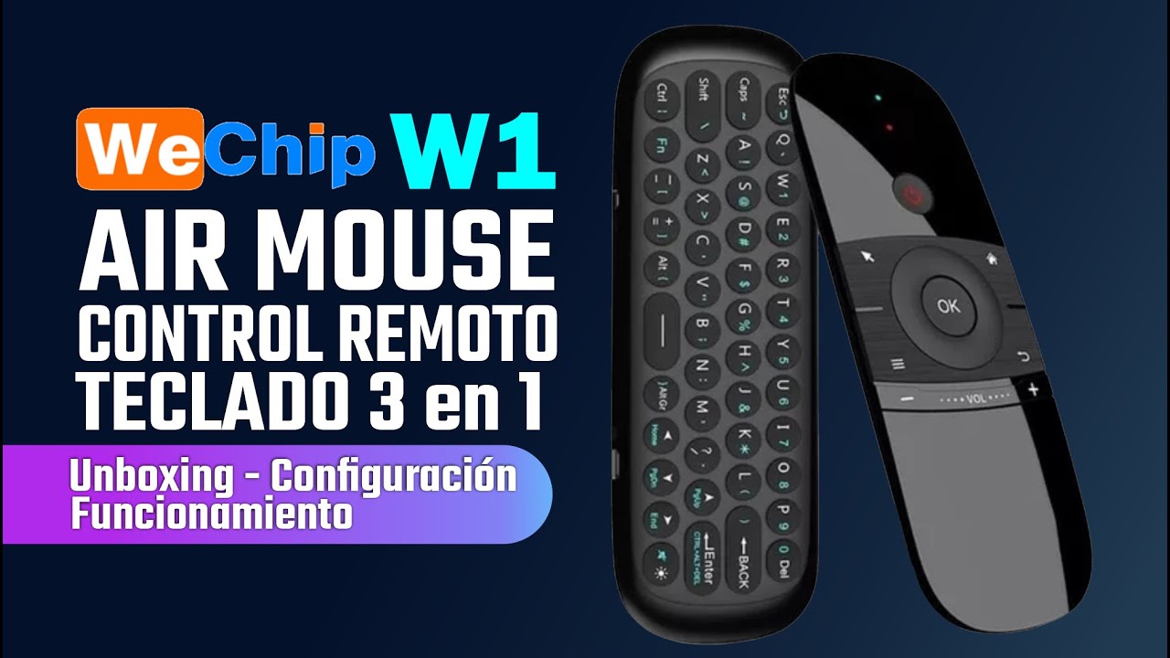 Control Remoto Air Mouse W1 | Unboxing | Funciones | Configuración ...