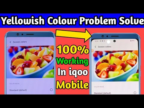 Yellow Display Problem Solve In iqoo Mobile || How to change display ...