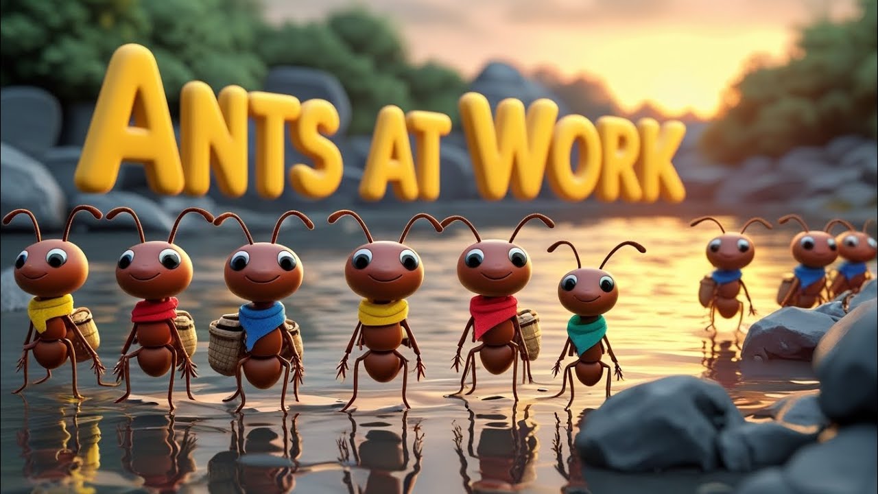 Ants at Work | Immo & Jafu Toons - Nursery Kids Rhymes and songs - YouTube