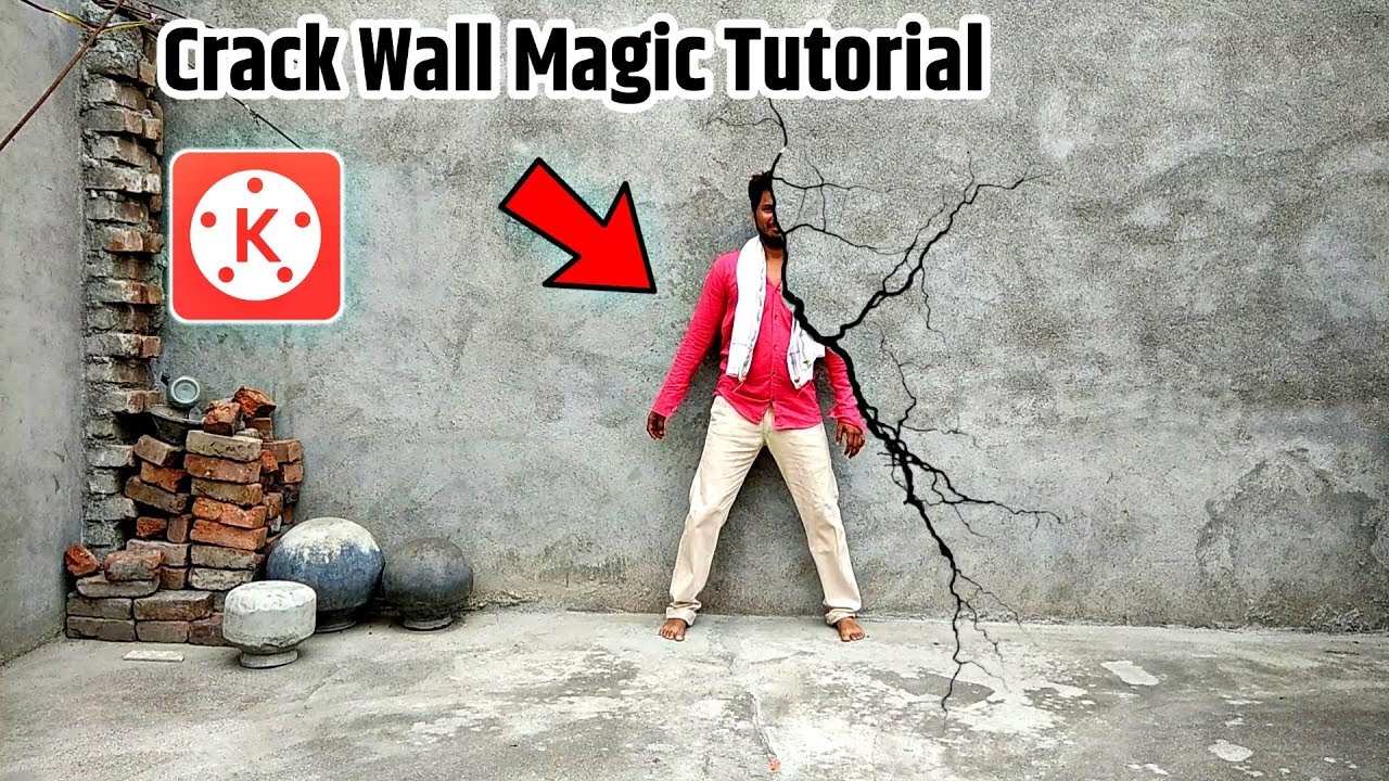 Wall crack magic tutorial | Kinemaster | Sachin Pandit - YouTube
