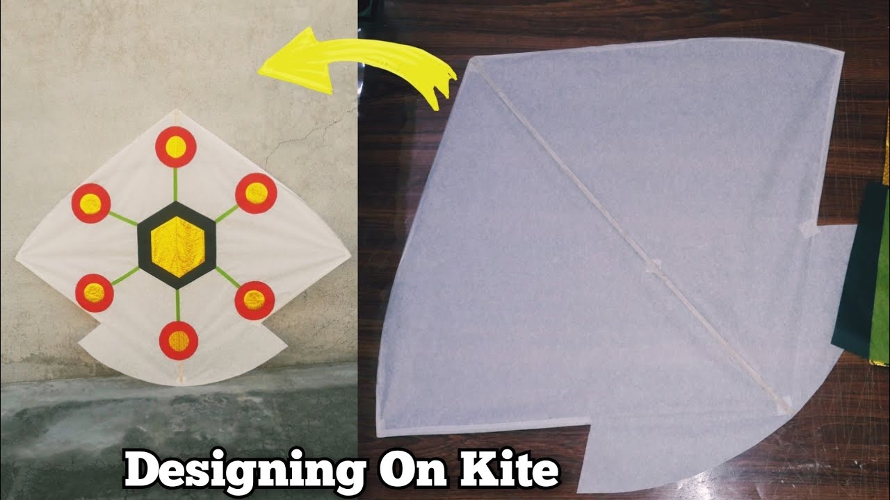 Simple Kite To Making Designing Kite. Kite Decoration. Simple Kite ...