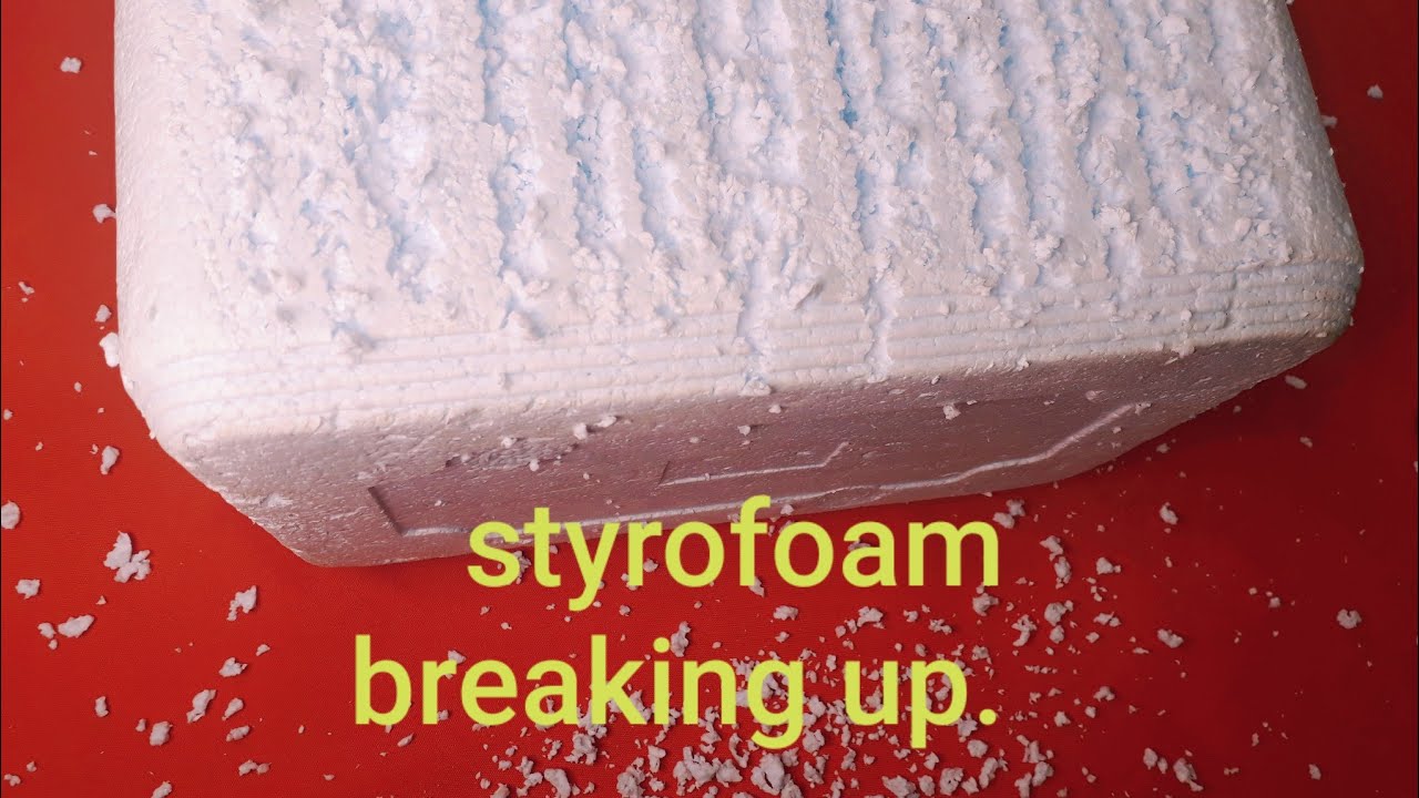 styrofoam breaking up ASMR - YouTube