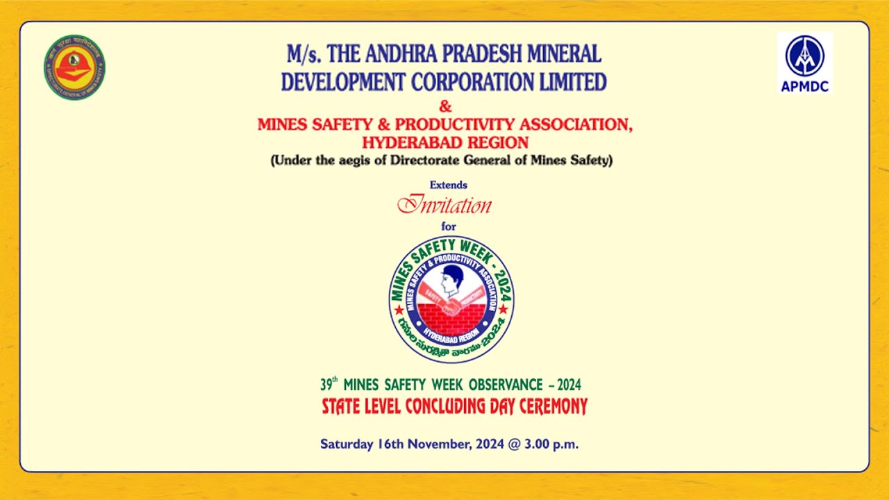 39th Mines Safety Week Observance 2024 State Level Concluding Day ...