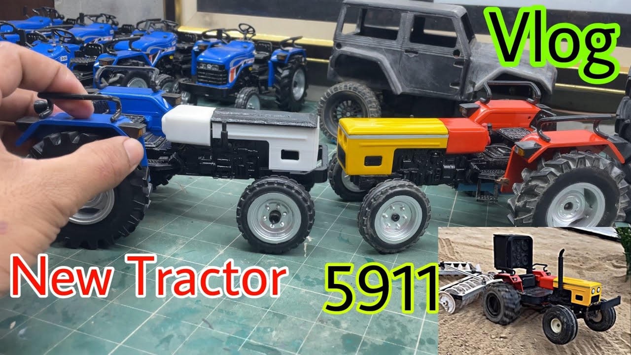 New Tractor model hmt 5911 and Rc tractor testing - YouTube