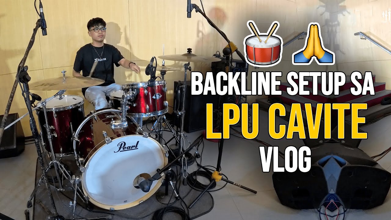 Backline Setup sa LPU Cavite Worship Event - YouTube