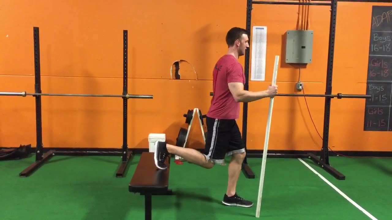 Assisted Rear-Foot-Elevated Split Squat - YouTube