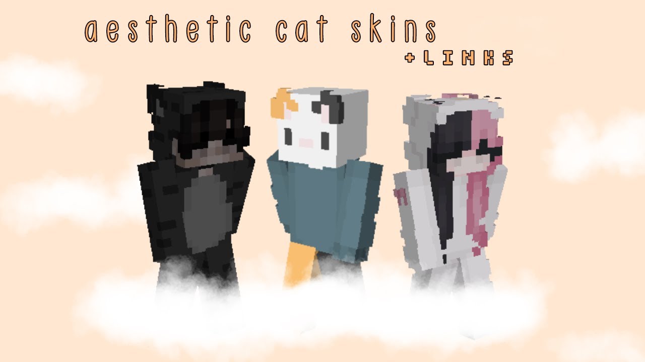 20 aesthetic cat skins 🐱 with download links - YouTube