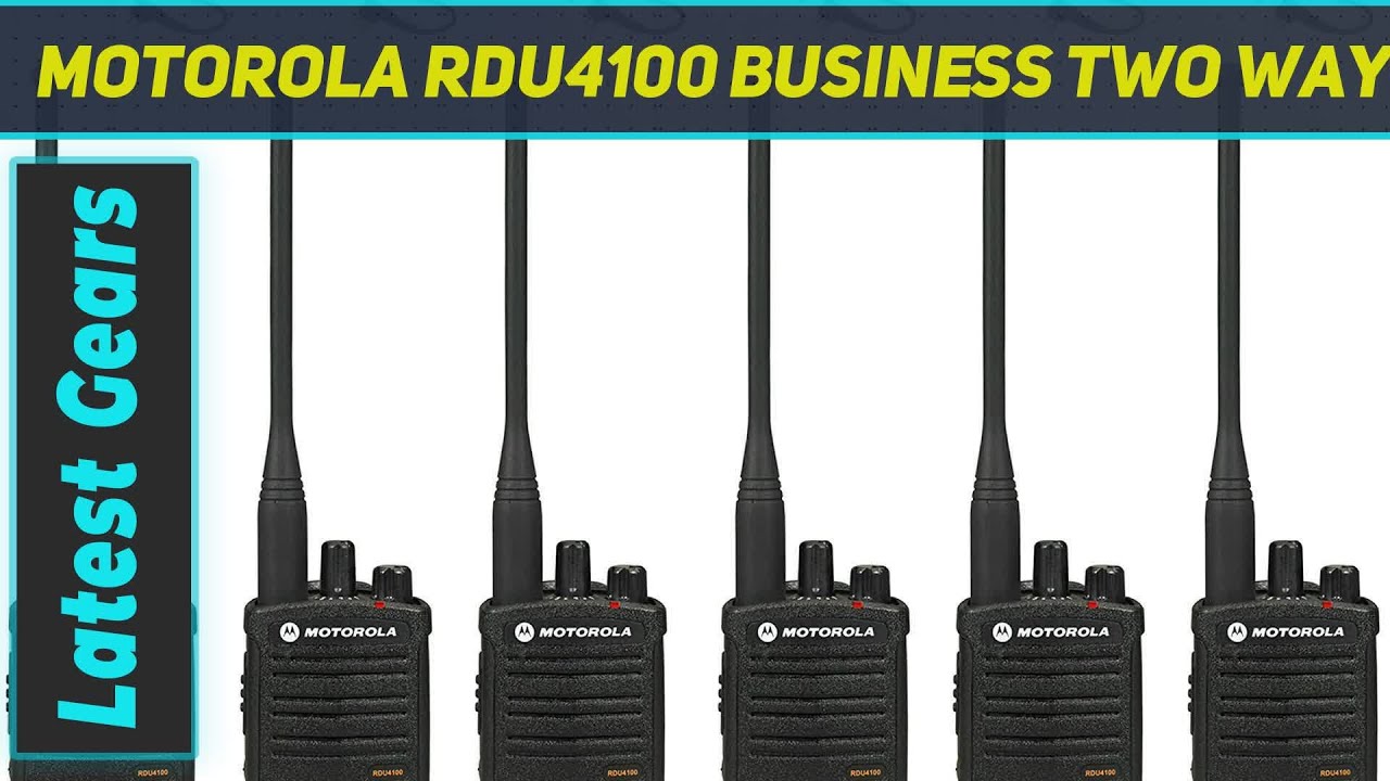 Motorola RDU4100 Business Two Way Radios with - Review 2023 - YouTube