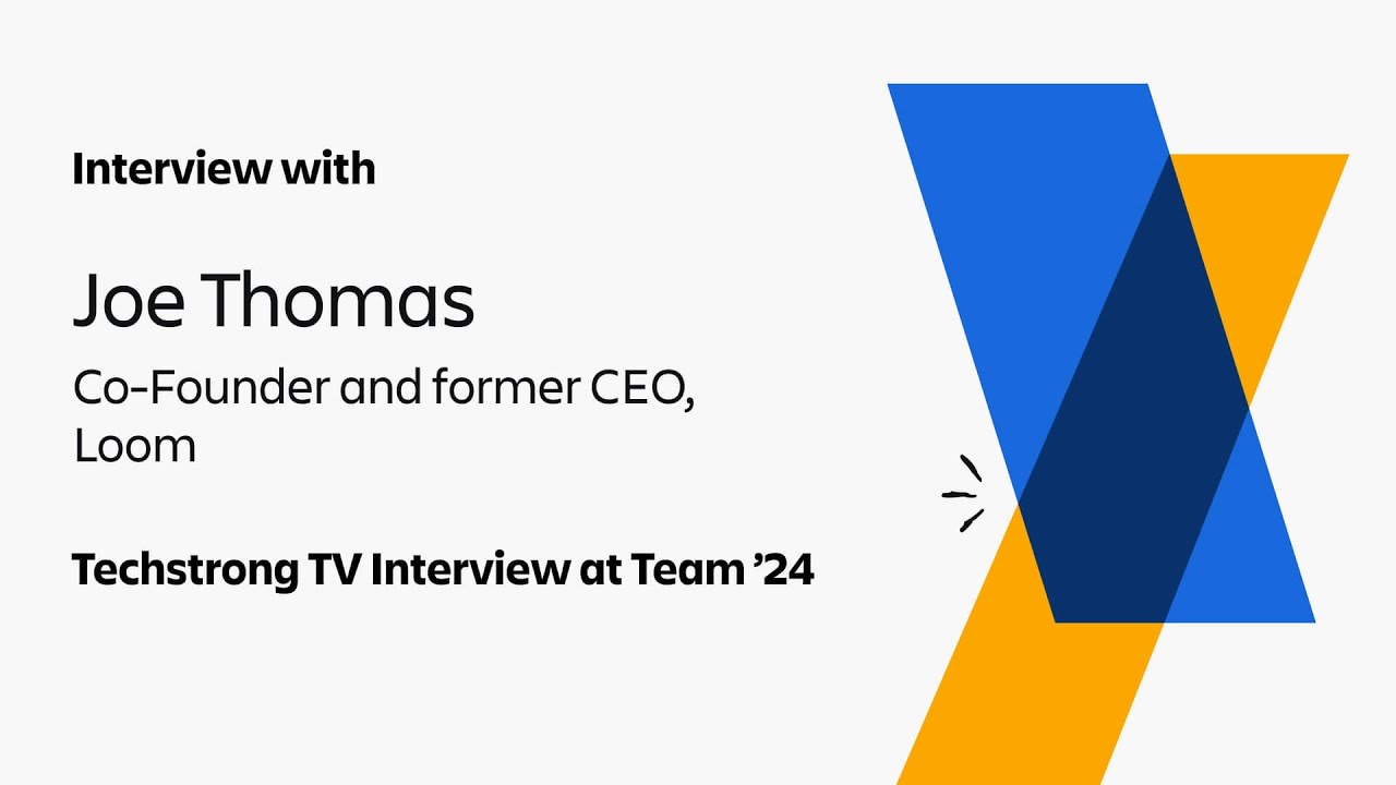 Interview with Joe Thomas | Techstrong TV Interview at Team '24 | Atlassian - YouTube