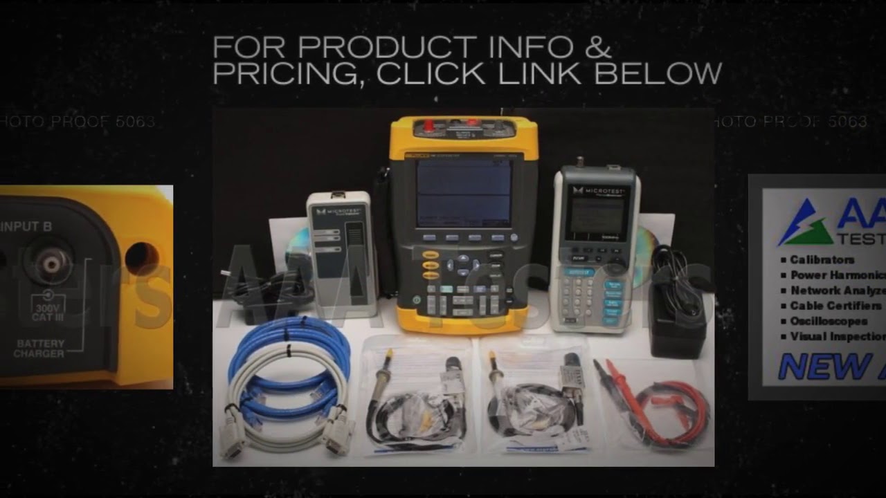 Fluke 196 Scopemeter & PentaScanner Tester - YouTube