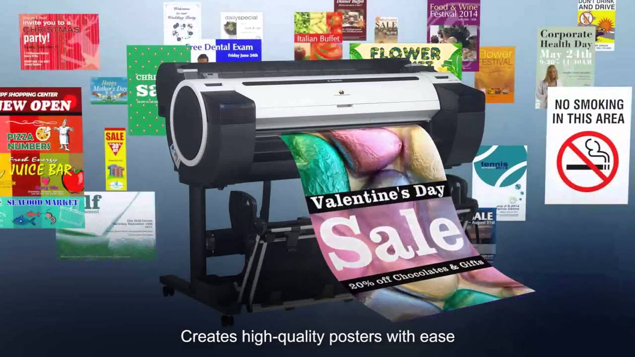 The imagePROGRAF iPF680/iPF685 -- imagePROGRAF iPF780/iPF785 - YouTube