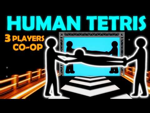 HUMAN TETRIS – 3-SPIELER-KOOP | Unmögliche Edition | Interaktives Aufwärmprogramm