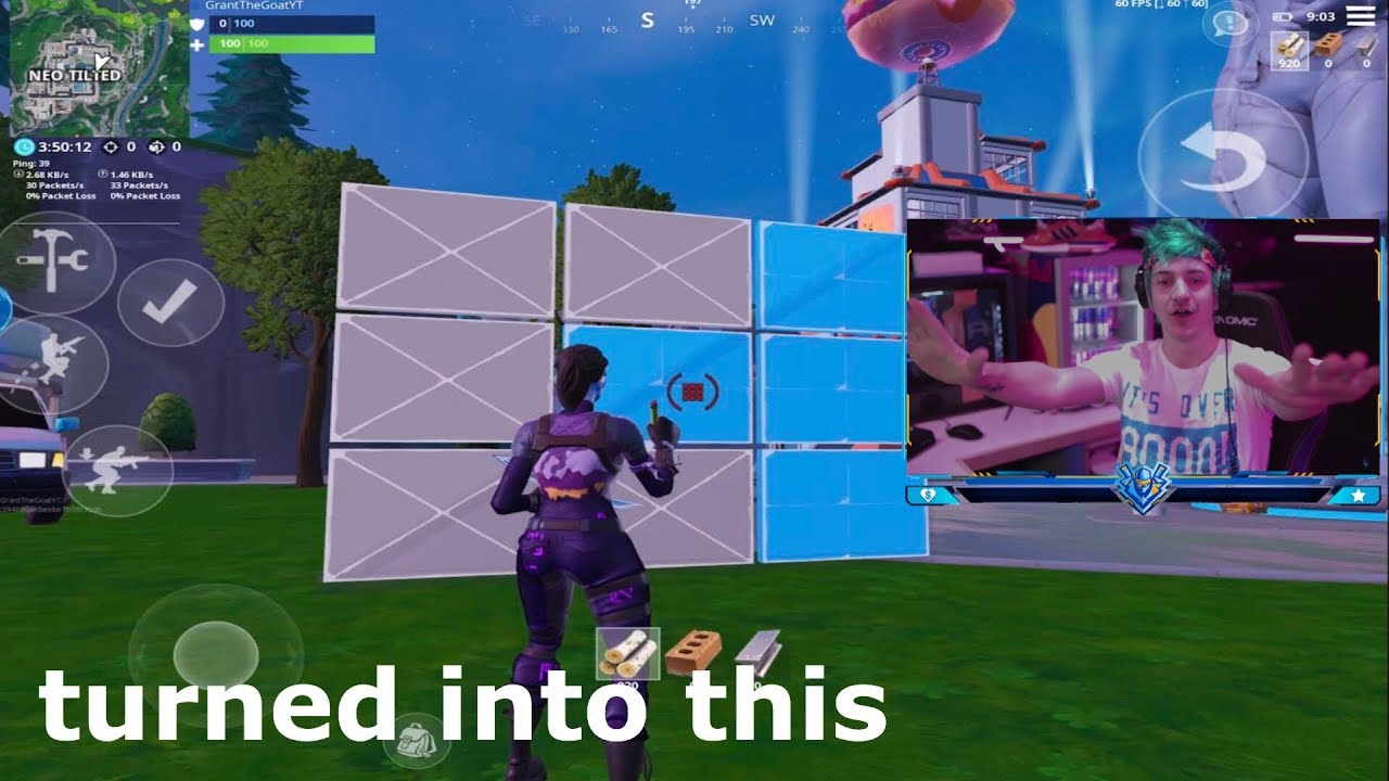 I Used NINJA's Settings on Fortnite Mobile... - YouTube