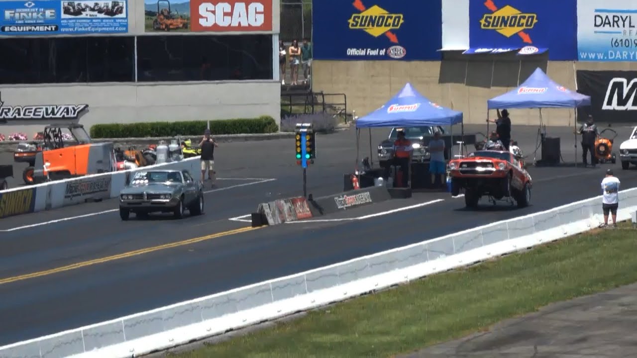NHRA Stock Eliminator Rd.2-Qtrs at Maple Grove Raceway - YouTube