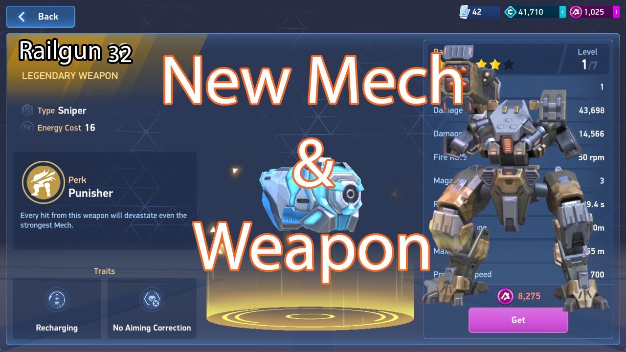 railgun 32 || new mech🤖 || new weapon🔫 || - YouTube