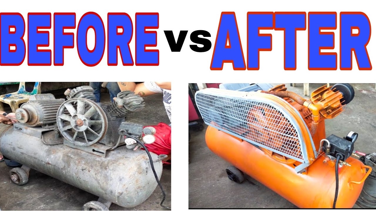SUPER AMAZING RESTORATION OF OLD AIR COMPRESSOR - YouTube