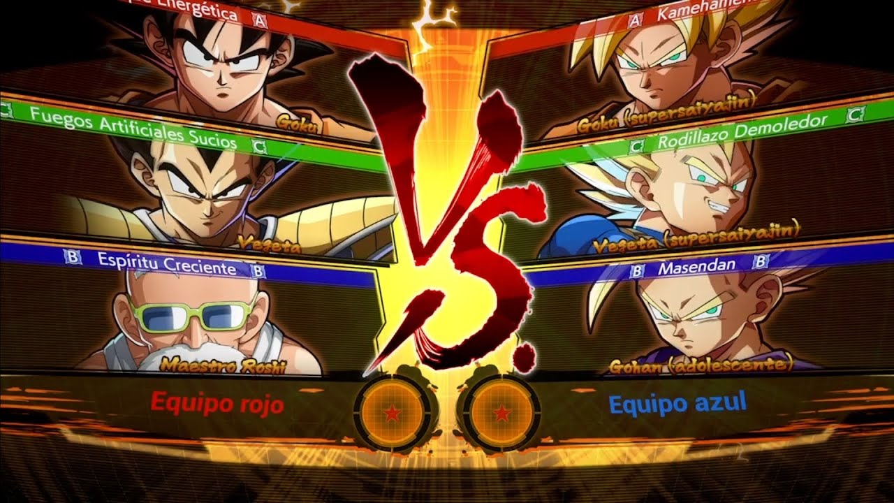 Goku y Vegeta y Maestro Roshi Vs Goku Supersai y Vegeta Supersai y ...