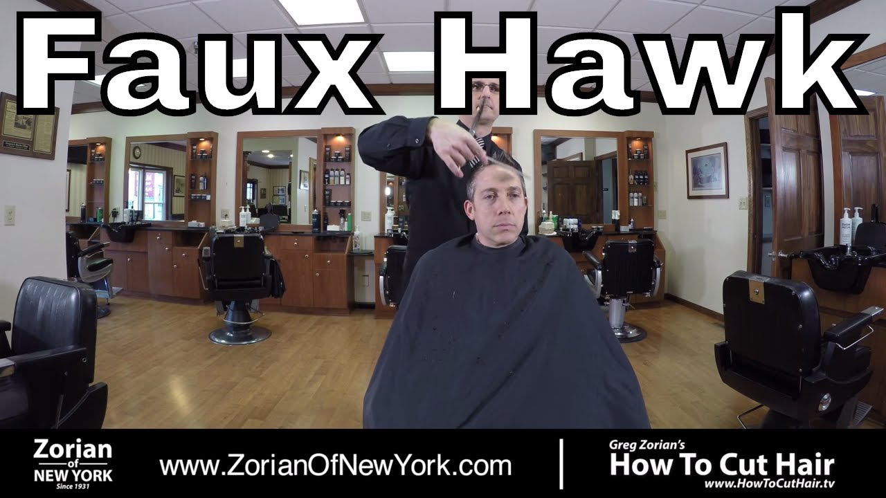 How To Cut and Style a Faux Hawk - Greg Zorian Haircut Tutorial - YouTube