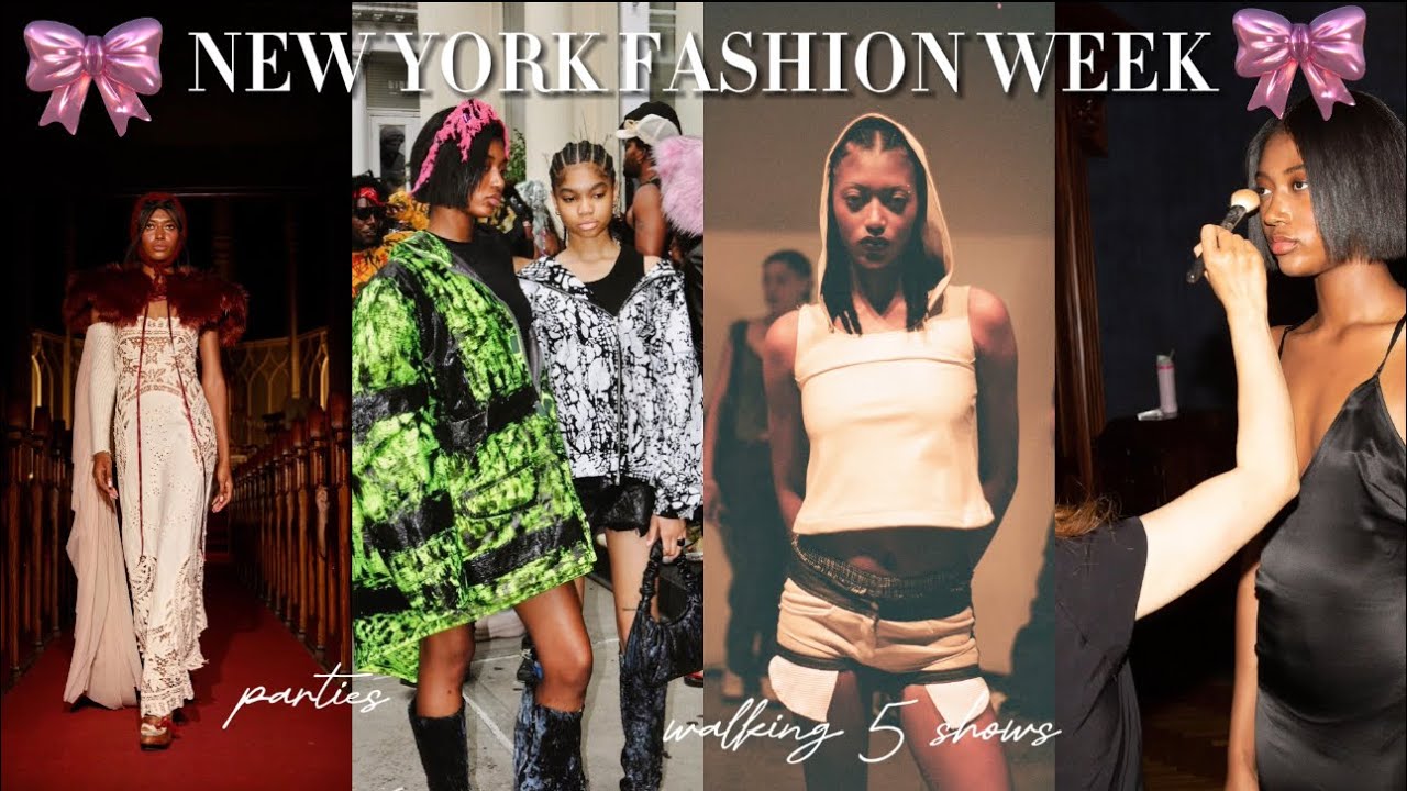 New York fashion week vlog | walked 5 shows , afterparties, events 🎀 ...