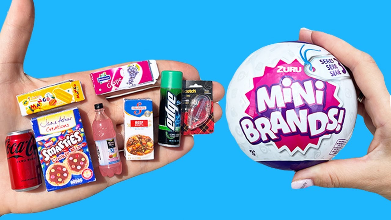 Opening The Mini Brands and How to make Diy miniature crafts - YouTube