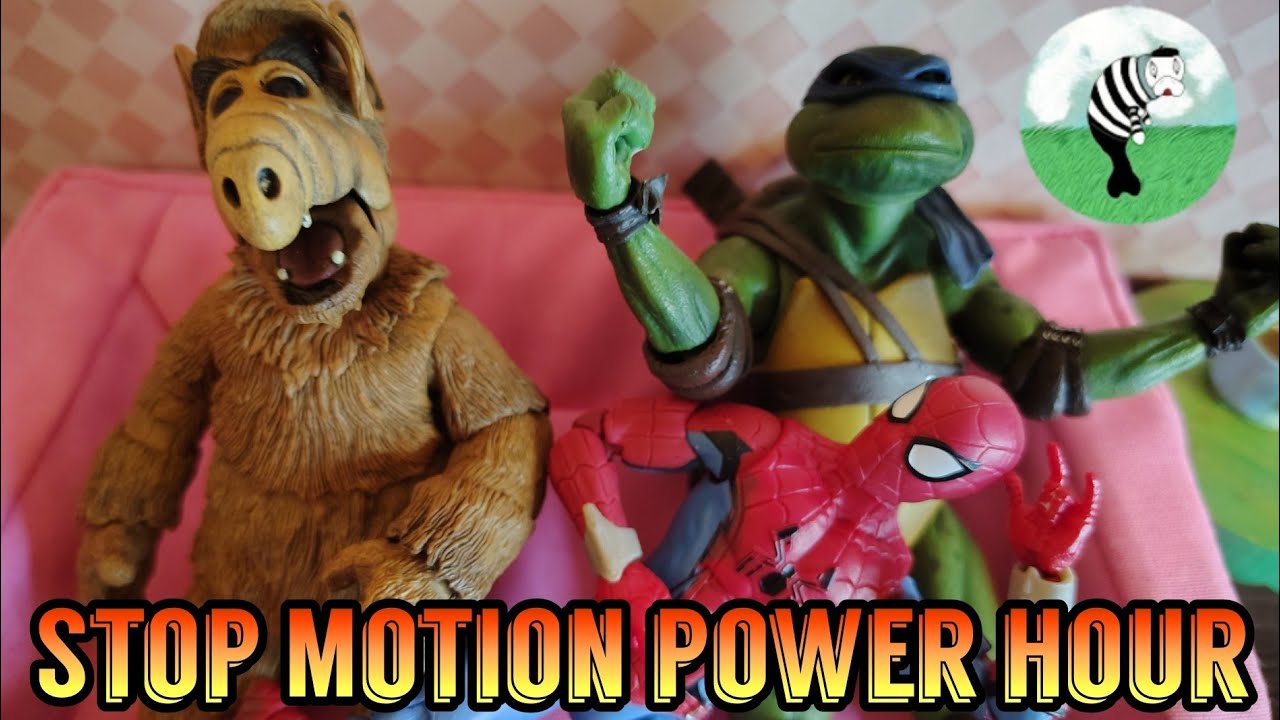 Stop Motion Power Hour 👊 with The Simpsons, TMNT, Spiderman, WWE, and ...