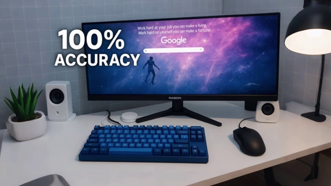 How fast you can finish 10 typing tests (with 100% accuracy) - YouTube