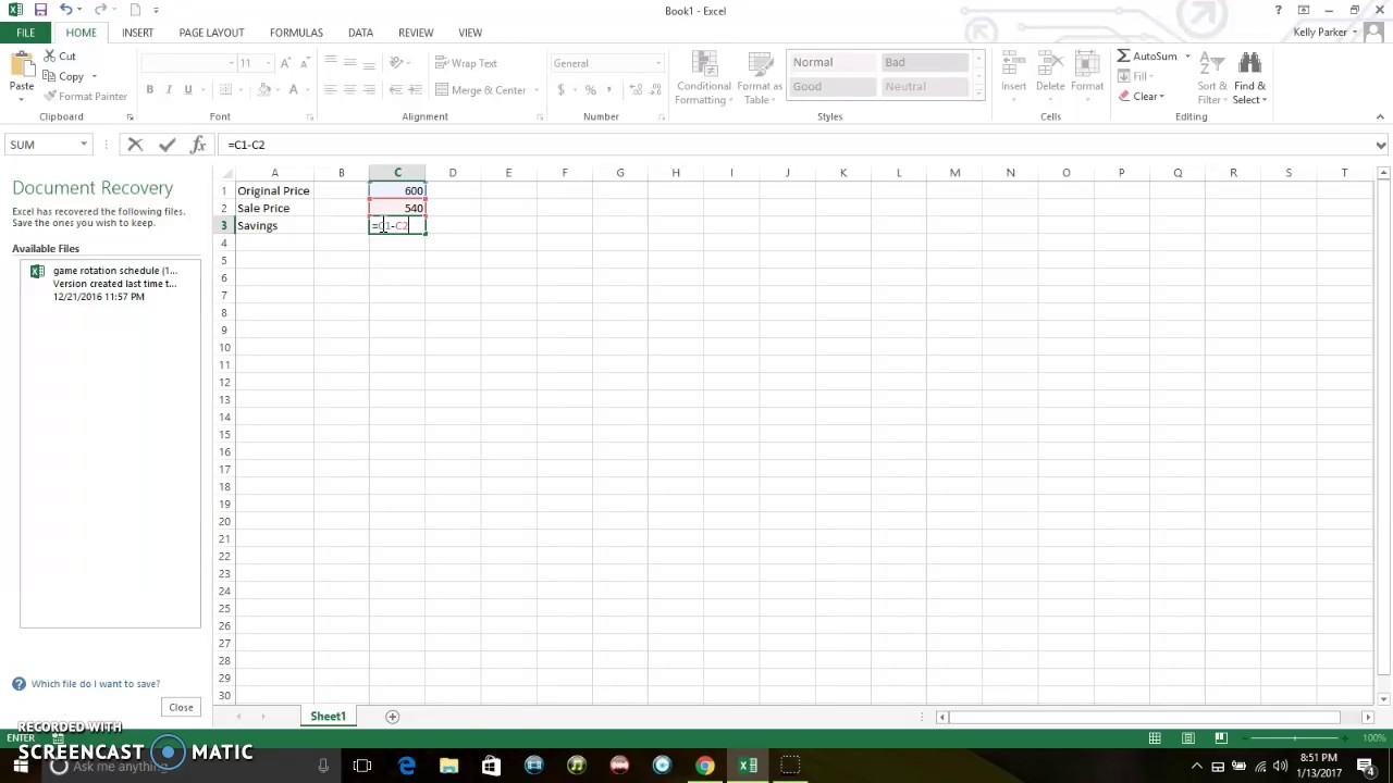 Formulas for Data Analysis Week 1 - YouTube